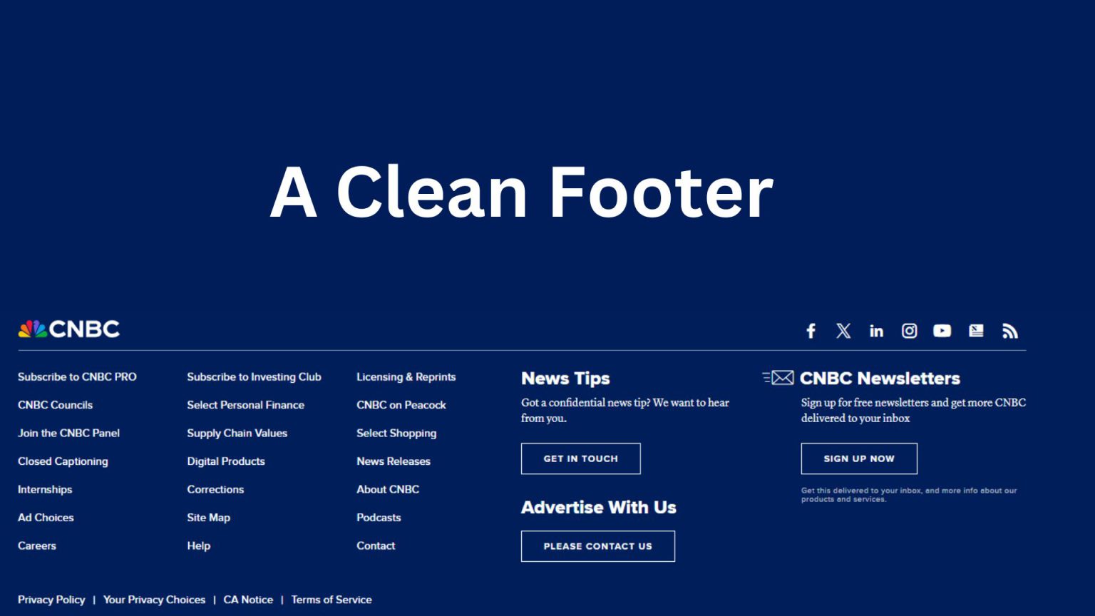 Crafting Effective Footer Design: Best Practices and Pitfalls to Avoid ...